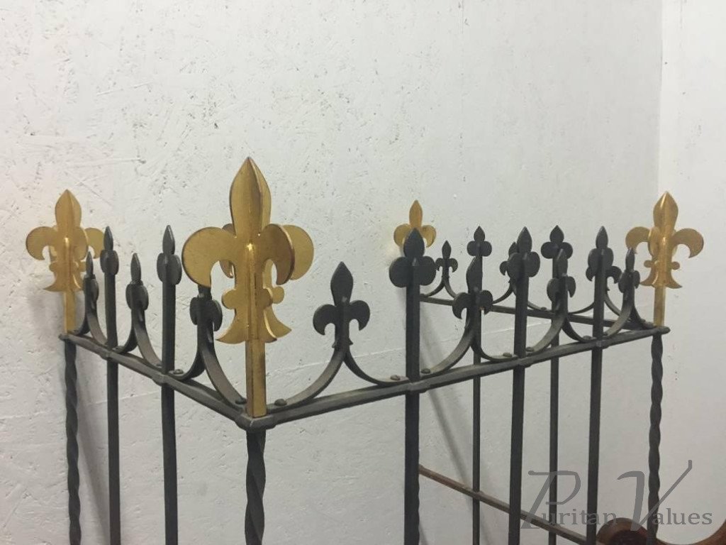 Wrought Iron Stove Guard by Awn Pugin - Puritan Values