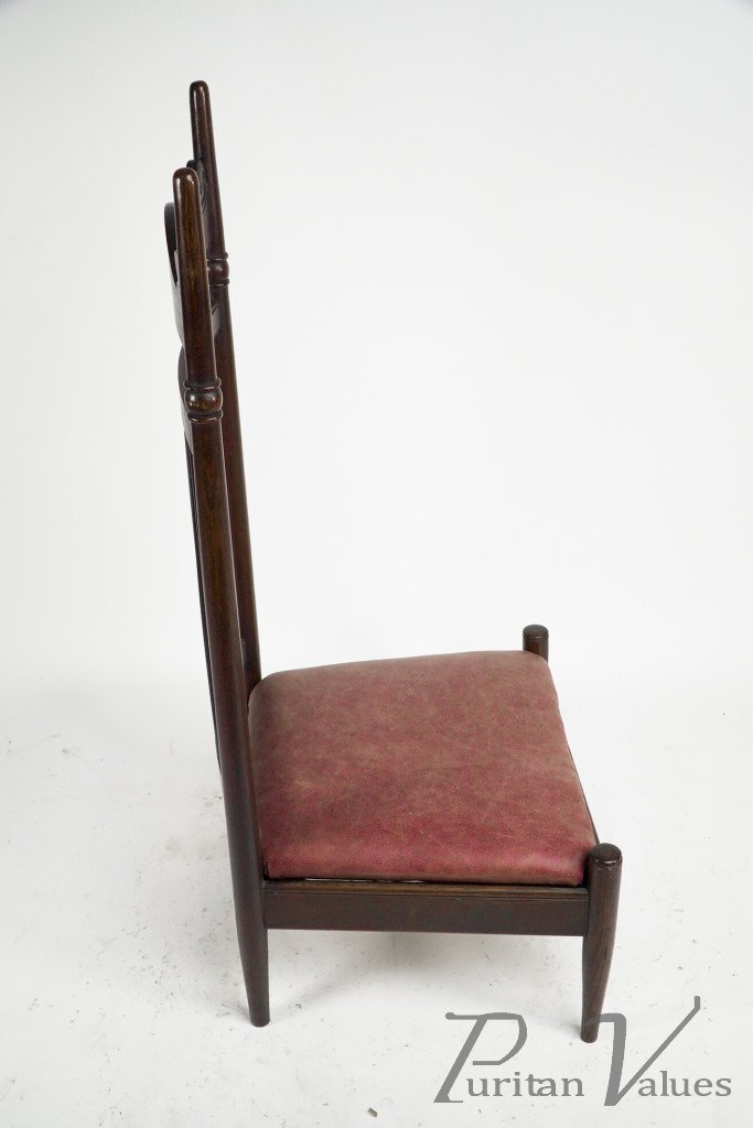 E W Godwin Style of, an Aesthetic Movement Oak High Back Low Seat Chair ...