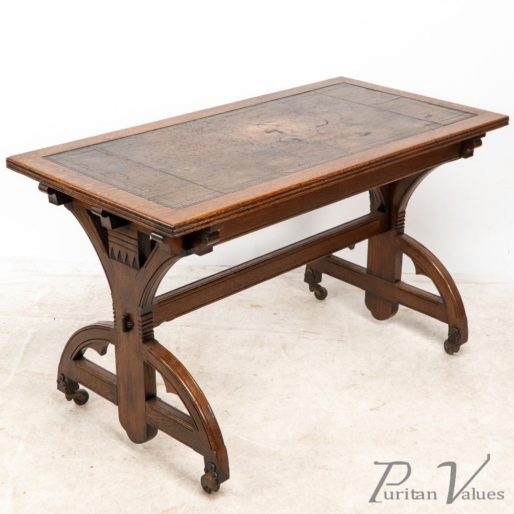 Bruce Talbert attributed for Cox & Sons. A good period Gothic Revival ...