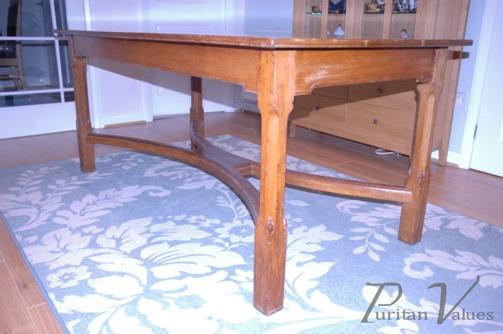 Arthur Simpson. A very good Arts and Crafts oak dining table - Puritan ...