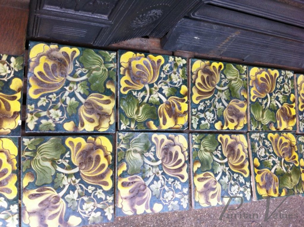 Maw and Co. A rare set of 50 x tiles - Puritan Values
